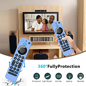 2PACK FireTV Voice Remote Case, Silicone Sleeve Compatible with Pro Remote Fire TV Streaming Media Players