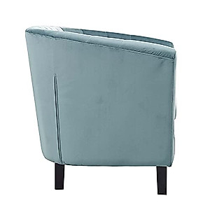 Modway EEI-2615 Prospect Velvet Upholstered Contemporary Modern Loveseat In Sea Blue