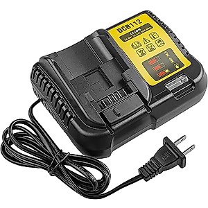 DCB112 Replacement Battery Charger for 20V Charger DCB101 DCB105 DCB115 DCB107,Compatible with 12V&20V/60V MAX Lithium-Ion Batteries DCB206 DCB204 DCB230 DCB240 DCB120 DCB126 DCB612 DCB609 DCB606