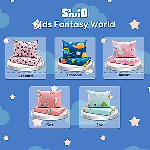 Sivio Unicorn Duvet Cover Twin Size 68x86 Inch Quilt Cover Set with 2 Pillowcases - Twin Size