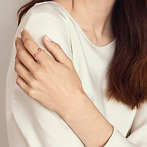 TANGPOET Flamingo Ring for Women Statement Rings 925 Sterling Silver Open Adjustable Ring Birthday Present Flamingo Gifts for Friend Mom Wife