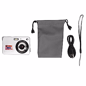 Compact Camera 48MP Builtin Fill Light 4K Portable Digital Camera for Photography (Silver)