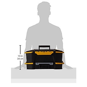 Stanley Hand Tools STST19900 Click & Connect 2-in-2 Deep Tool Box And Organizer,Yellow|Black