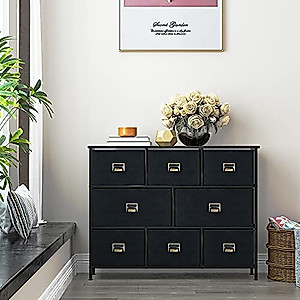 YITAHOME 8-Drawer Storage Tower, Fabric Dresser - Organizer Unit for Bedroom, Living Room, Hallway, Closets & Nursery - Sturdy Steel Frame, Wooden Top & Easy Pull Suede Bins