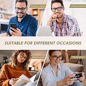 Przene 4 Pack Reading Glasses with Spring Hinge Blue Light Blocking Glasses for Women Men Oval Frame