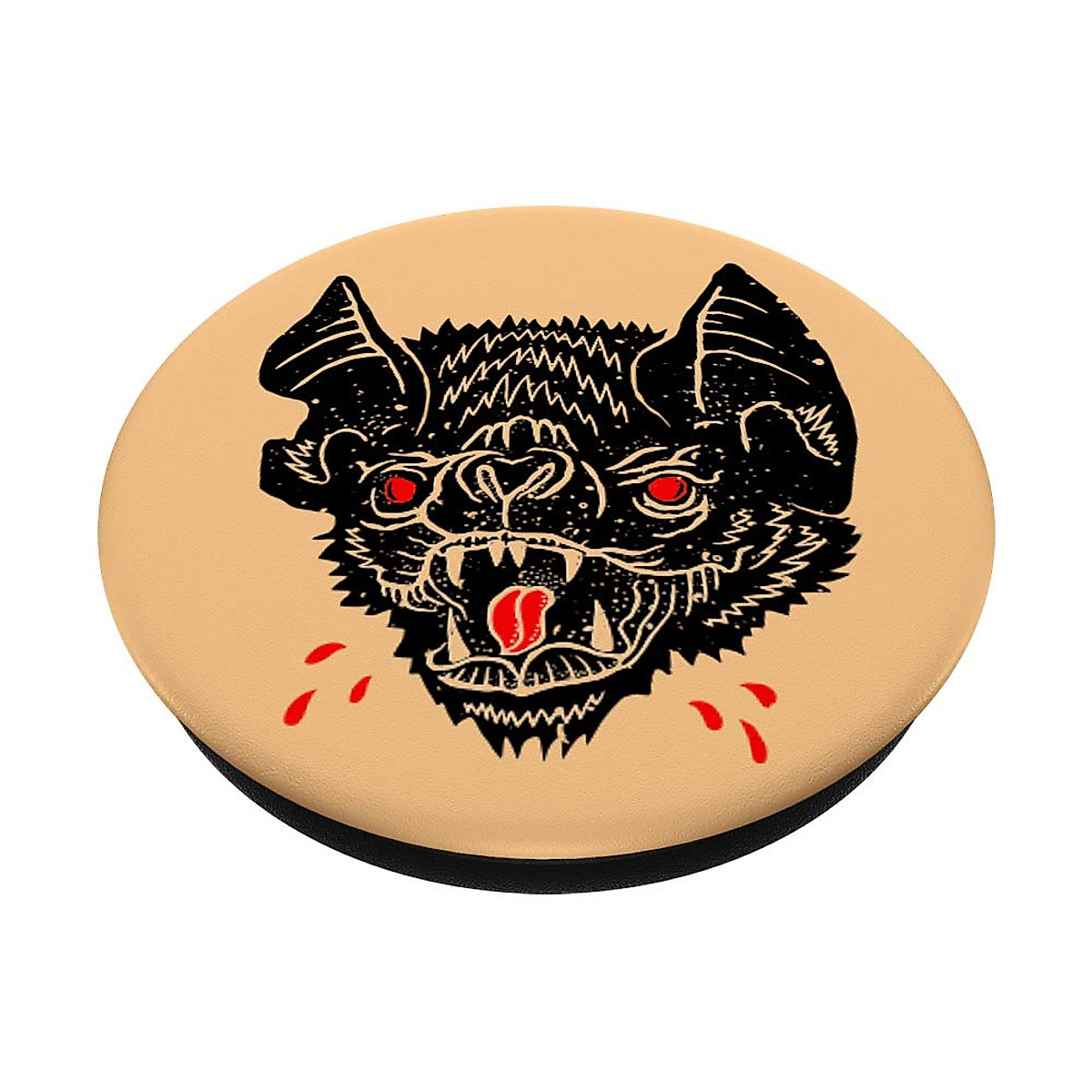 Creepy Spooky Halloween Vampire Bat Blood PopSockets PopGrip: Swappable Grip for Phones & Tablets