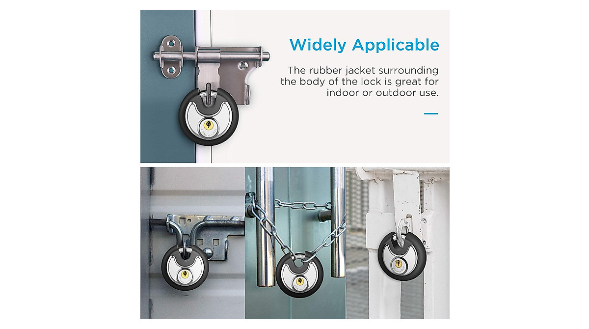 Puroma Heavy Duty Steel Discus Lock - Waterproof & Rustproof