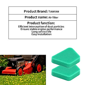 TIANYAN（5 PCS）530037793 530-037793 Air Filter Replacement for Poulan Pro Sears Craftsman Chainsaw 1900 1950 2025 2050 2075 2150 2175 2250 2350 2450 2550 Snapper 1838LE 1900 LE 1950LE 1975 Woodshark