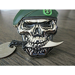 United States Army 10th Special Forces Group Green Berets Creed 10th SFG(A) Reapers Skull Challenge Coin