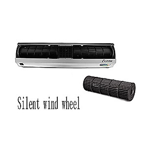 Lamps Door Hanging Wall-Mounted Indoor Air Curtain, Low Noise, Modern Silver, Dustproof, Blocking Indoor and Outdoor Air Circulation, Suitable for Residential and Commercial Areas, Aluminum Alloy