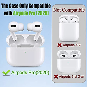 [3 Pack] Funny AirPods Pro Case, 3D Cartoon Character Silicone Case for Airpod Pro 2nd/1st Generation Case Cool Kawaii Air Pods Pro Cover for Girl Boys Fun Protective Case with Keychain Accessories