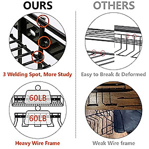 Butizone Power Tool Organizer, Wall Mounted Drill Storage Rack for Handheld & Power Tools, Heavy Duty Compact Steel Power Tool Holder, 17" Length