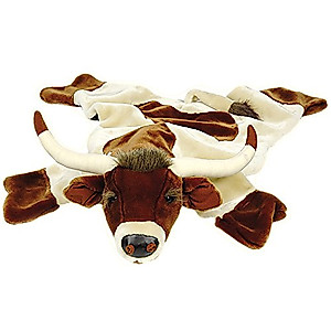Carstens Plush Longhorn Cow Kids Animal Rug