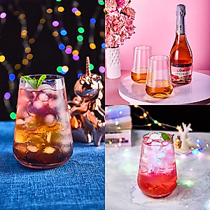 Highball Glasses Set of 4, Tall Drinking Glasses 24oz Oversized Cocktail Glass Set. Lead-Free Crystal Glassware | Juice, Cocktails, Whiskey, Mojito, Iced Tea, Beer for Kitchen, Bar, Restaurant