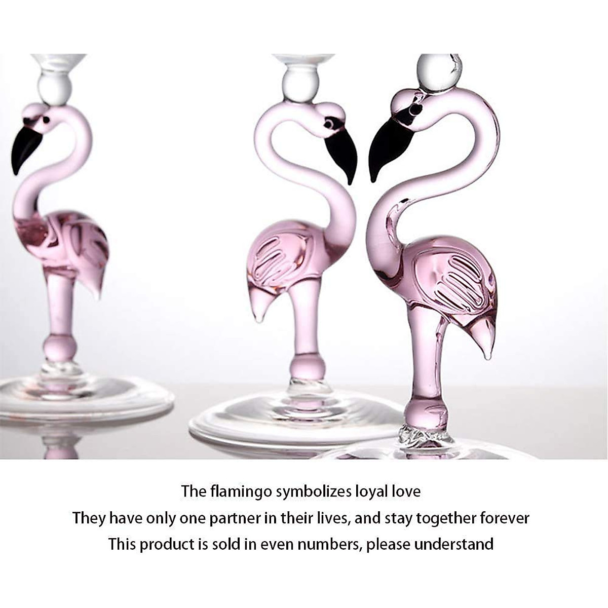 Creative Pink Flamingo Cocktail Glass, Set of 2 Martini Glasses, 5 Ounce Wine Glass, Bar Accessories, Birthday gift, Wedding & Celebrations Cup(2, 150ml)