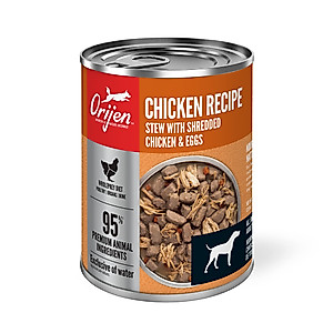 ORIJEN Chicken Recipe Stew with Shredded Chicken and Eggs Wet Dog Food, WholePrey Ingredients, 12.8oz (Case of 12)