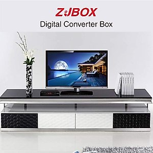 Digital TV Converter Box, ATSC Cabal Box - ZJBOX for Analog HDTV Live1080P with TV Recording&Playback,HDMI Output, Timer Setting TV Tuner Function Set Top Box Digital Channel Free