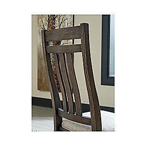 Signature Design by Ashley Wyndahl Rustic Modern Cushioned Dining Chair, 2 Count, Distressed Brown