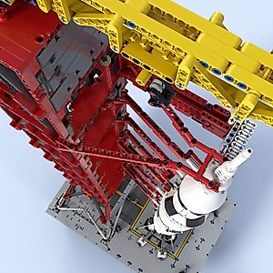 Building Boat Launch Tower Mk I for NASA Apollo Saturn V 21309/92176 Outer Space Model Rocket Building Kit, Large Base Building Toy for Kids and Adults (7702 Pieces) with PF Motors(Not Include Rocket)