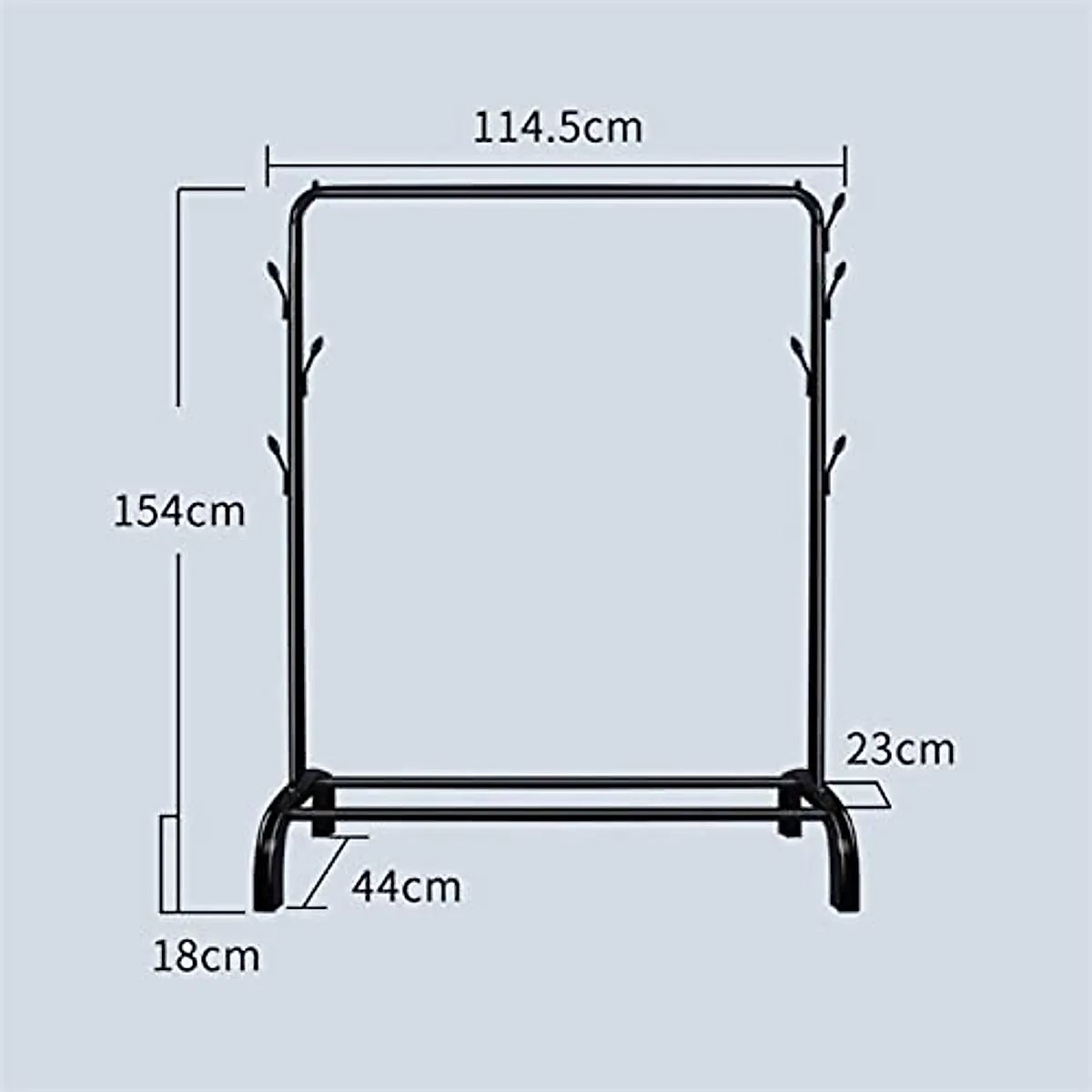 ZyLiZz Hangers,Coat Racks Floor Coat Rack Indoor Single Pole Clothes Shelf Balcony Clothes Pole Outdoor Drying Rack Floor-Standing Coat Rack