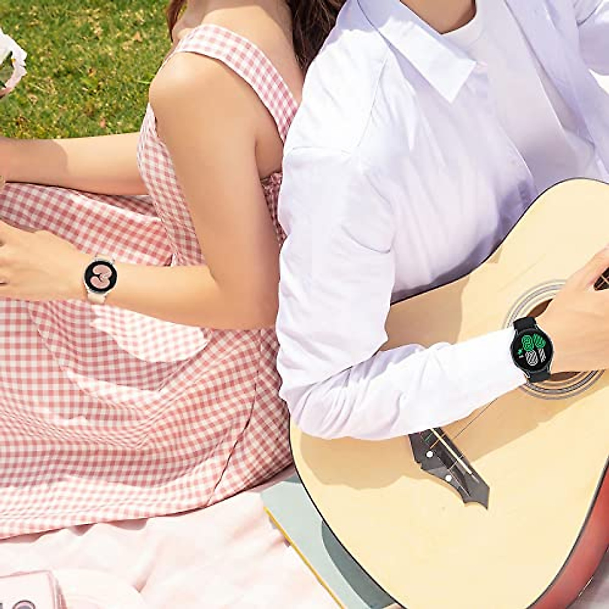 6 Pack Case for Samsung Galaxy Watch 5/4 Screen Protector 44mm, Soft TPU Plated Cases All-Around Protective Screen Full Cover Bumper Compatible for Samsung Galaxy Watch 5/4 Accessories Clear 44mm