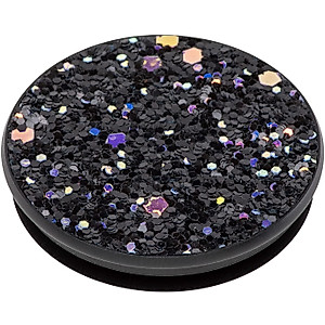 PopSockets Phone Grip with Expanding Kickstand, Glitter PopGrip - Sparkle Black