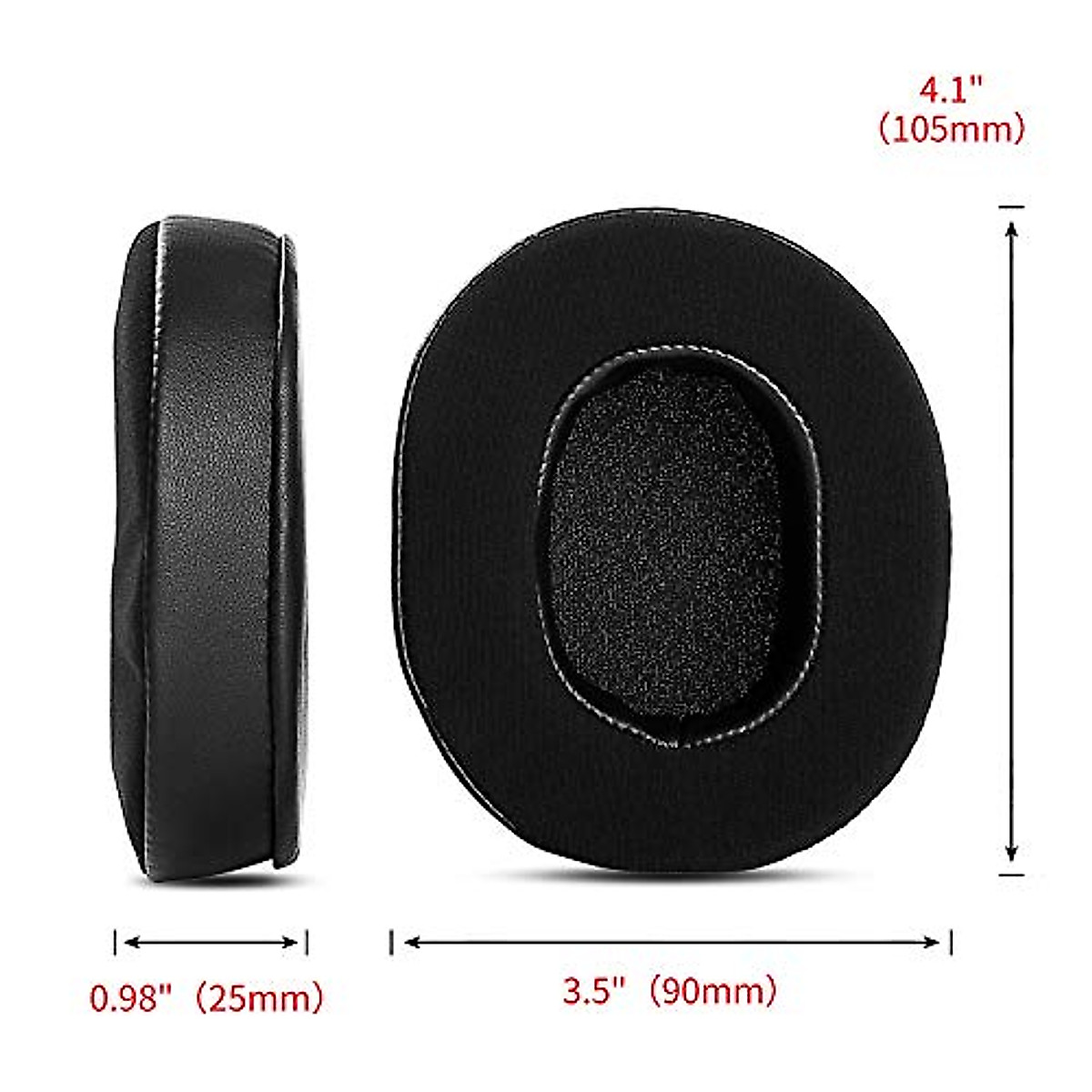 Upgraded Gel-Infused Ear Pads Cushions Cups Replacement Compatible with SteelSeries Arctis 1 Arctis 3 Arctis 5 Arctis 7 Arctis Pro Arctis 9X Gaming Headset Headphone (Black Gel-Infused)