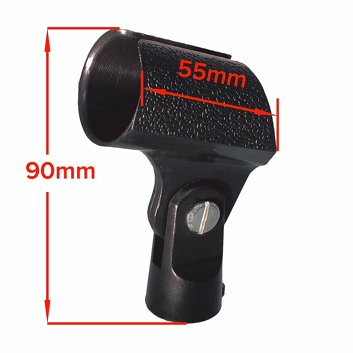 Performance Plus SM58 Style Tapered Barrel Black Plastic Microphone Holder (MH2)