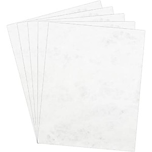JAM PAPER Tyvek 14lb Tear-Proof Paper (55 gsm) - Pack of 50 Sheets - 8.5 x 11 - Waterproof White Paper