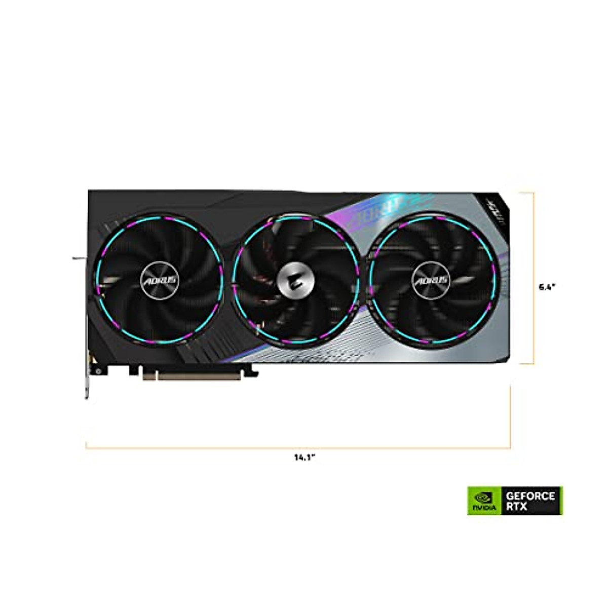 GIGABYTE AORUS GeForce RTX 4080 Master 16G Graphics Card, 3X WINDFORCE Fans, 16GB 256-bit GDDR6X, GV-N4080AORUS M-16GD Video Card