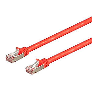Monoprice Cat7 Ethernet Patch Cable - 2 Feet - Blue | Network Internet Cord - Flexboot RJ45 Stranded 600Mhz S/FeetP CMX Pure Bare Copper Wire 26AWG - Entegrade Series