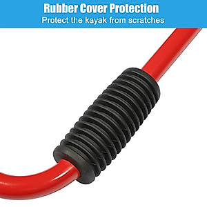 Tengchang Wall Mount Kayak Storage Hanging Rack Canoe Folding Ladder Heavy Duty Steel Holder