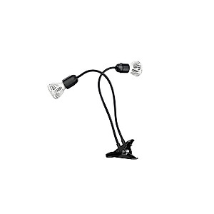 SANSI LED Grow Lights for Indoor Plants, Lifetime Free Bulb Replacement, 300W Full Spectrum Dual Gooseneck Clip Plant Grow Light with Optical Lens for High PPFD Growing Power Lamp