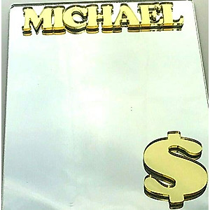 Money Dollar Sign Locker Mirror Personalized Back to School Magnetic Custom Locker Decor Cheerful Personalized Inside of Locker Organizer Accessory, Refrigerator Magnet, Quality and Fun in One!