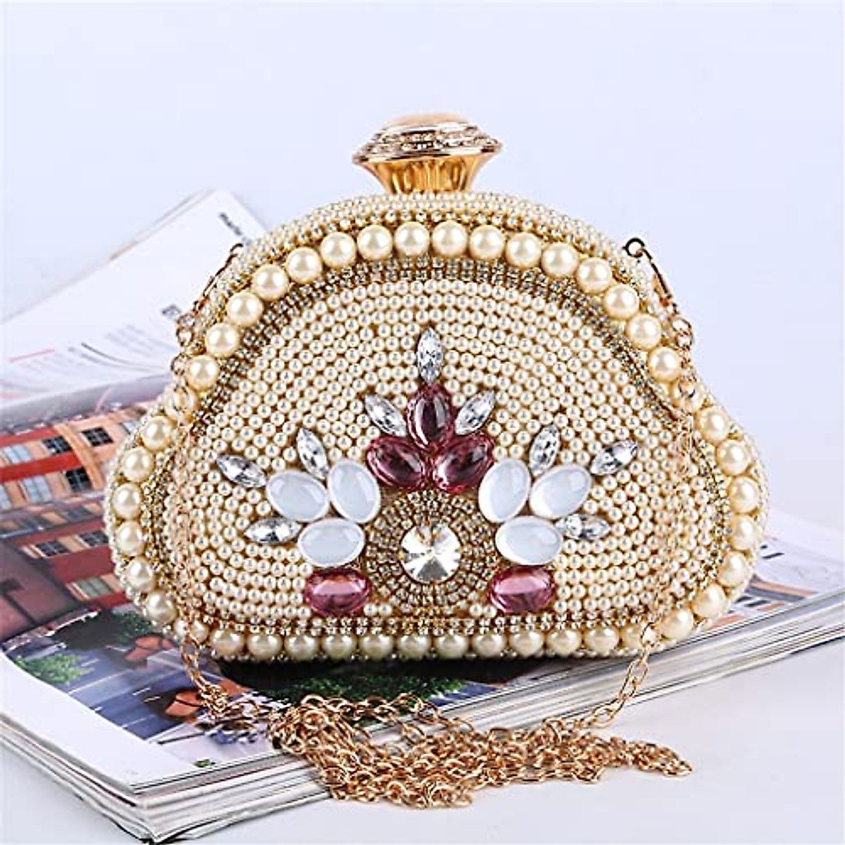 MXIAOXIA Beaded Women Day Clutch Acrylic Handmade Style Party Wedding Evening Bags Dress Crystal Girl Purse