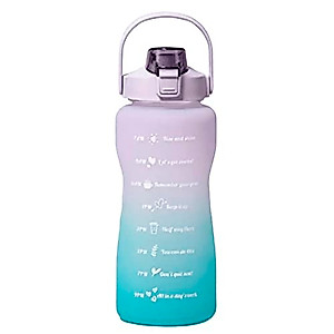 cubaco SPORTS WATER bottle with straw lid large 1.5l - graduated, portable, and thermo mug for outdoor travel - bpa-free (PURPLE)