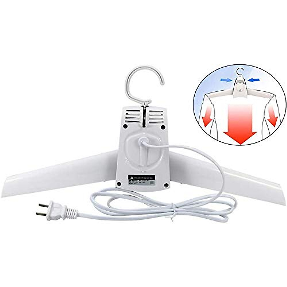 Portable Clothes Dryer Fast Drying Cloth Suit Hanger Dryer, Electric Folding Clothes Shoes Drying Hangers Mini Portable Dryer Rack Machine for Household Travel