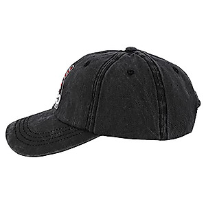 Jeep Wave USA Chino Twill Patch Garment Washed Hat Black