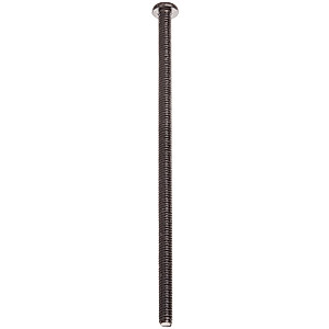 Small Parts 18-8 Stainless Steel Pan Head Machine Screw, Black Oxide Finish, Meets ASME B18.6.3, #2 Phillips Drive, #8-32 Thread Size, 4" Length, Fully Threaded, Imported (Pack of 10)