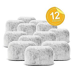 Pack of 12 Replacement Charcoal Water Filters By Housewares Solutions for Keurig Brewers - Keurig Compatible Water Filter Cartridges Universal Fit (NOT CUISINART) for Keurig 2.0 & 1.0 Coffee Makers