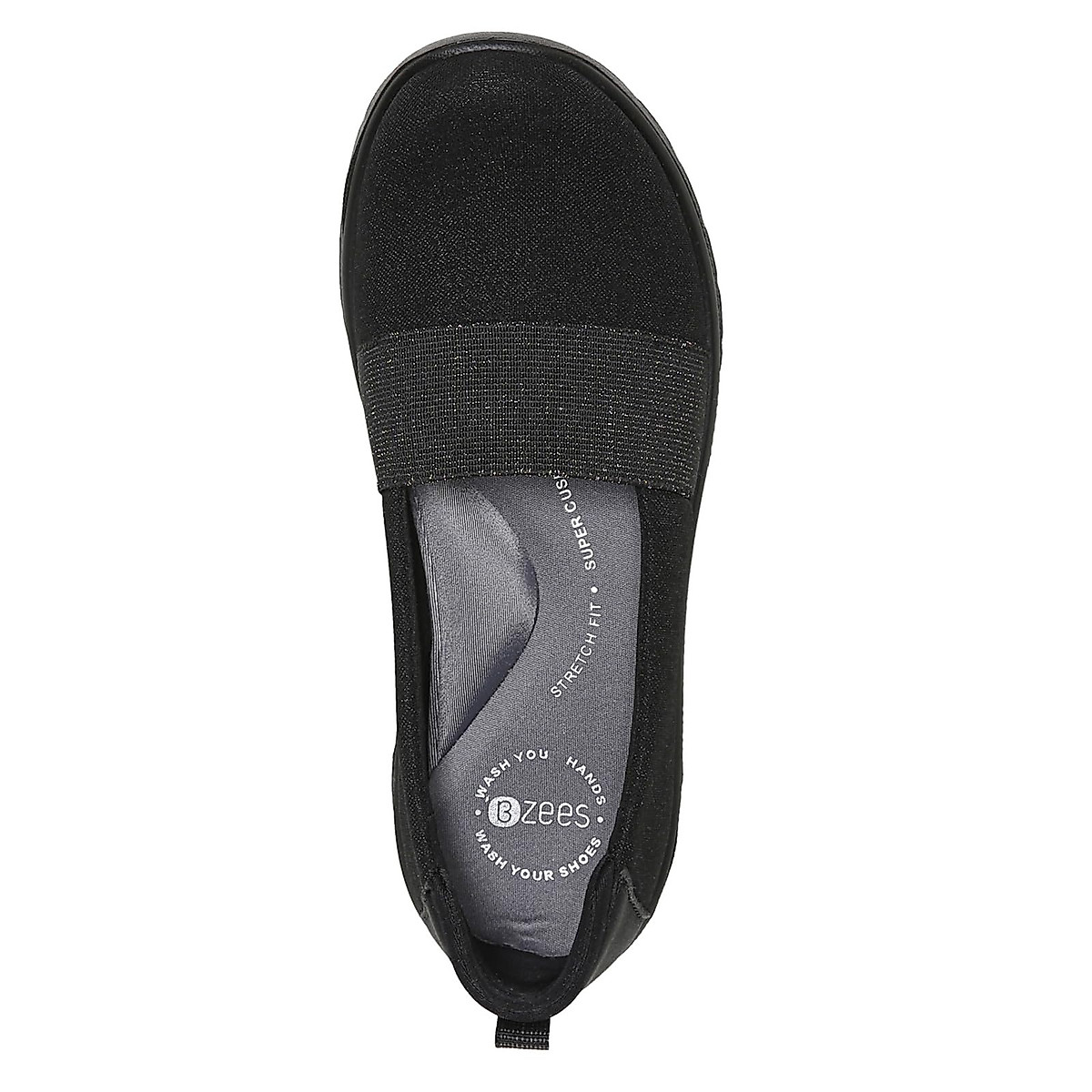 BZees Women's Gracie Slip-On Loafer, Black, 9