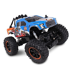 NKOK Mean Machine 4x4 Offroad Rock Crawler 2.4GHz 1/14 Scale R/C (RTR) Ford F-150 Raptor Multicolored