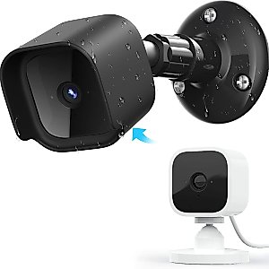 Blink Mini Wall Mount Bracket with Protective Case，Weather Proof 360 Degree Protective Adjustable Indoor/Outdoor Small Mount(1 Pack Black，Camera not Included)