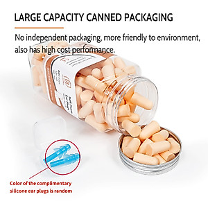 LYSIAN Ultra Soft Foam Earplugs for Sleep 38dB SNR, Noise Reduction Ear Plugs for Sleeping Noise Cancelling, Snoring, Shooting,Work,Plane-60 Pairs