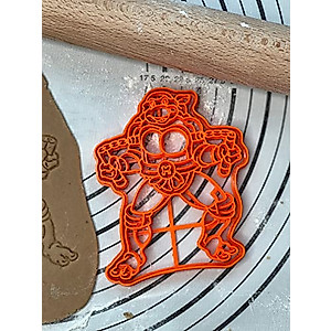 Premium Quality Ninja Turtle Michelangelo 6” Cookie Cutter and Mold Produced by 3D Kitchen Art