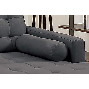 Poundex Sofas, Slate Black