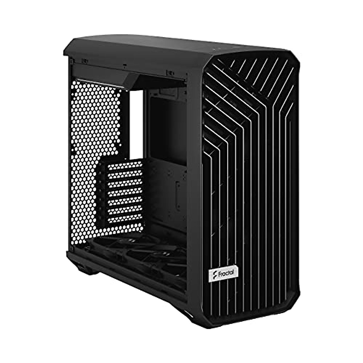 Fractal Design Torrent Black - Solid Side Panel - Open Grille for Maximum air Intake - Two 180mm PWM and Three 140mm Fans Included - Type C - ATX Airflow Mid Tower PC Gaming Case