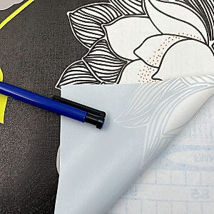 Yifasy White Rose Shelf Liner Self-Adhesive Floral Drawer Paper Protect Furniture Wall Surface Decor Girls Makeup Box Wallpaper Roll 118x17.7 Inch