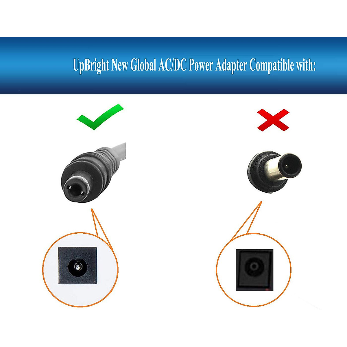 UpBright 24V 2.5A AC/DC Adapter Compatible with LG 26LV2500 26LE 3300 22LE5500 22LE5300 22LT360C 26LT640H 26LT660H 26LT360C 26LT380H 19LE 5300 19LV 2500 15EL 9500 LED HDTV PA-1061-61 Power Supply Cord