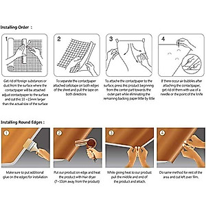 REDODECO Vintage Floral Adhesive Paper Vinyl Shelf Liner Peel Stick Dresser Drawer Sticker Home Deco 17.7inch by 118inch (Multi-Flower3)